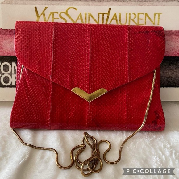 vanna white | Bags | Like New Vanna Snake Leather Bag | Poshmark